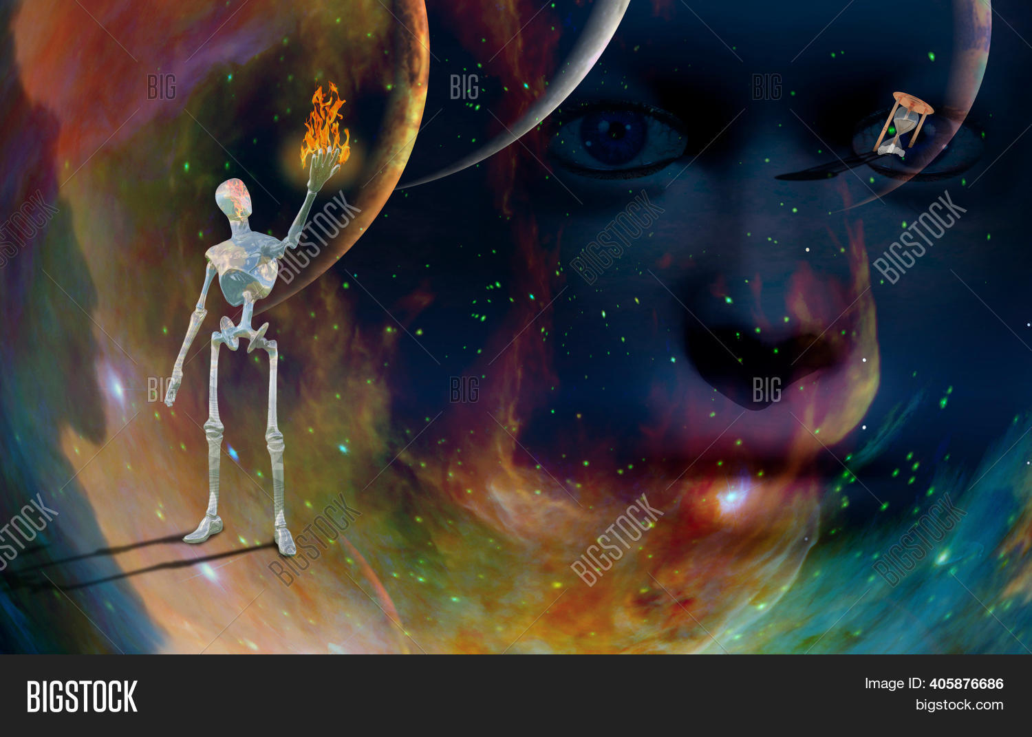 Face Vivid Space. 3D Image & Photo (Free Trial) | Bigstock