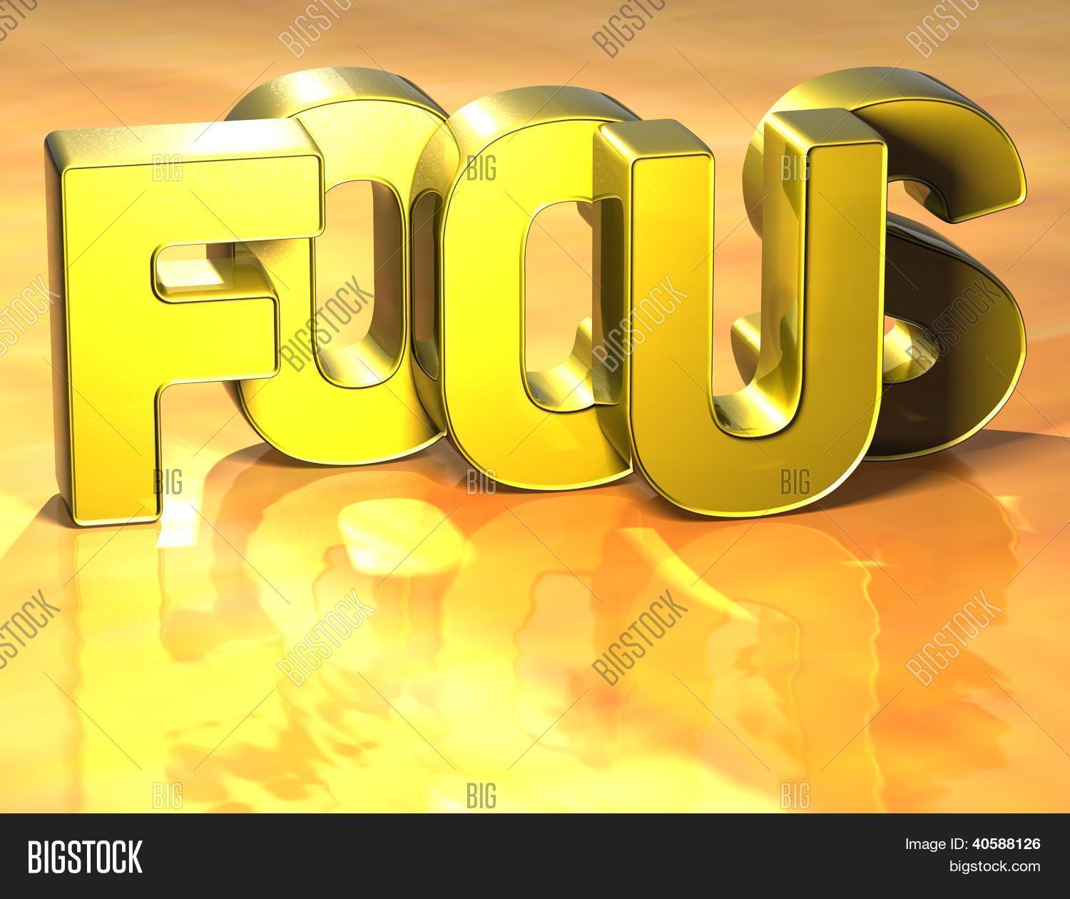 3D Word Focus On Image & Photo (Free Trial) | Bigstock