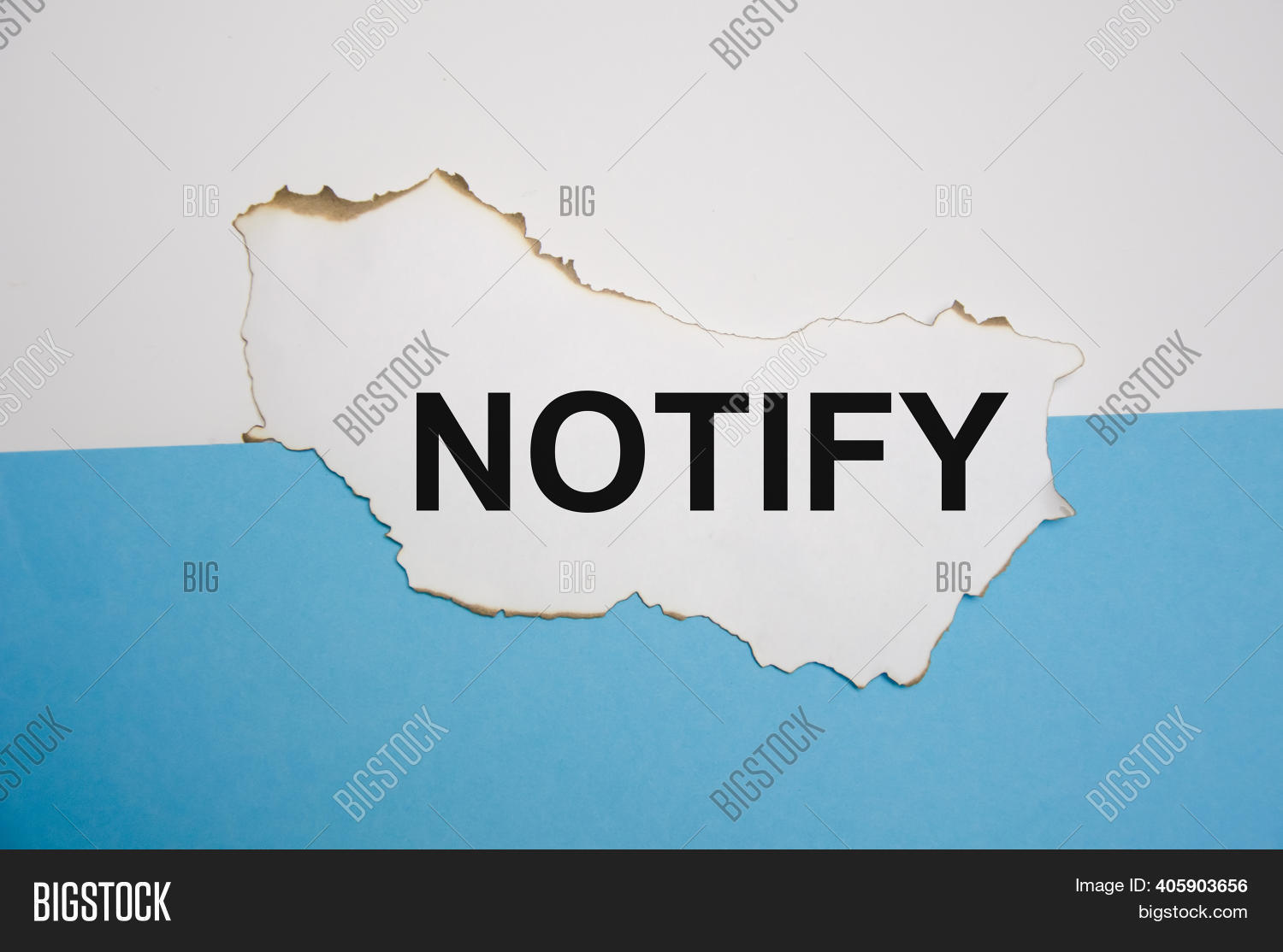 Word Notify Written On Image & Photo (Free Trial) | Bigstock