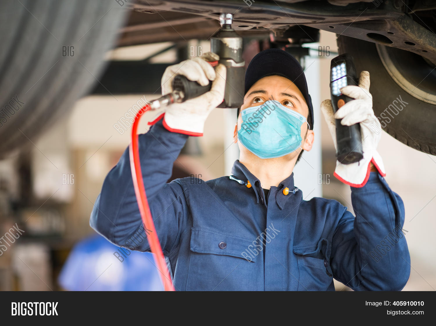 Mechanic Working On Image & Photo (Free Trial) | Bigstock