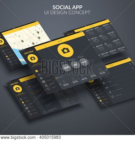 Social Page Vector & Photo (Free Trial) | Bigstock