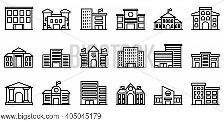 Campus Icons Set. Vector & Photo (Free Trial) | Bigstock