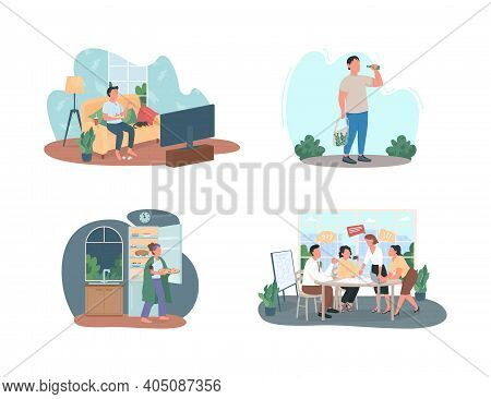 Bad Habits 2d Vector Vector & Photo (Free Trial) | Bigstock