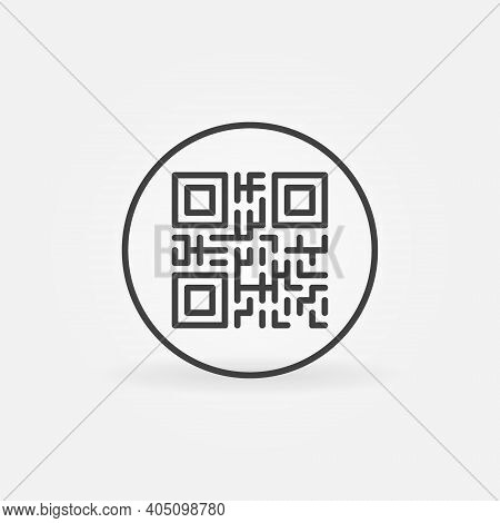 Circle Qr Code Linear Vector & Photo (Free Trial) | Bigstock