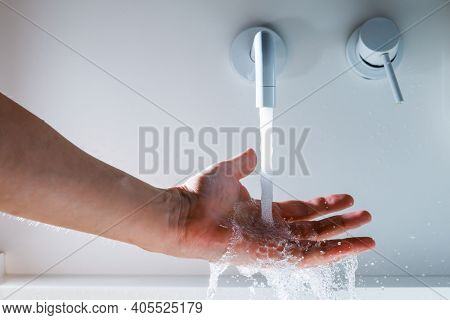 Hand Under Faucet Image & Photo (Free Trial) | Bigstock