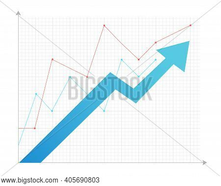 Diagram Rising. Vector & Photo (Free Trial) | Bigstock