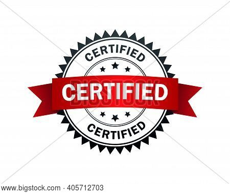 Certified Label. Vector & Photo (Free Trial) | Bigstock