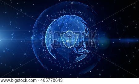Shield Icon Of Cyber Security Digital Data, Digital Data Network ...