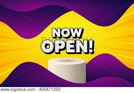 Now Open. Abstract Vector & Photo (Free Trial) | Bigstock