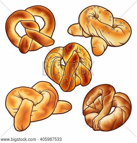 Buns Hand Drawn Vector & Photo (Free Trial) | Bigstock