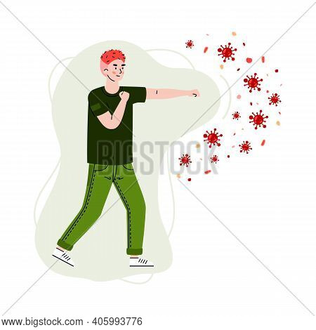 Man Fighting Virus Vector & Photo (Free Trial) | Bigstock