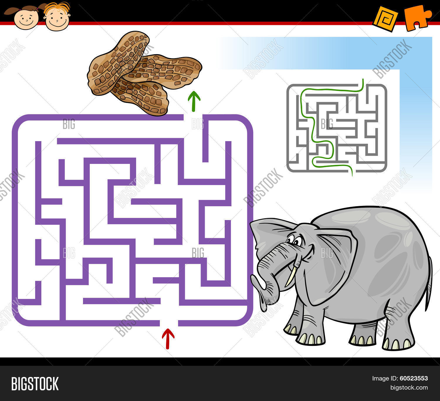 Cartoon Maze Vector & Photo (Free Trial) | Bigstock