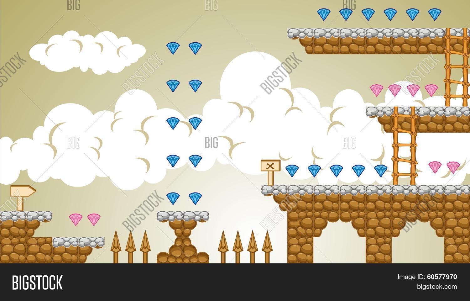 2D Tileset Platform Vector & Photo (Free Trial) | Bigstock