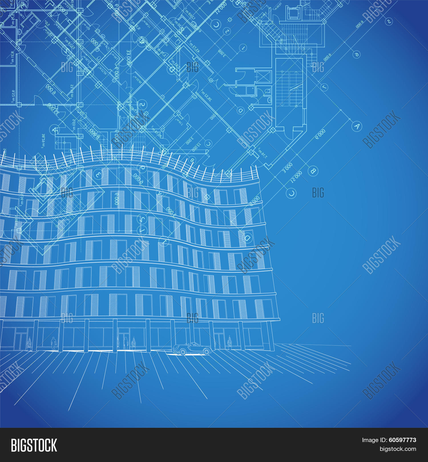 Vector Blueprint Vector & Photo (Free Trial) | Bigstock