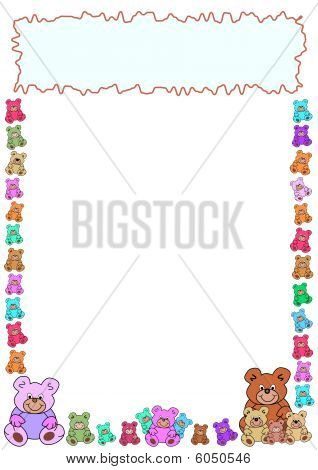 Border Teddy Bears Vector & Photo (Free Trial) | Bigstock