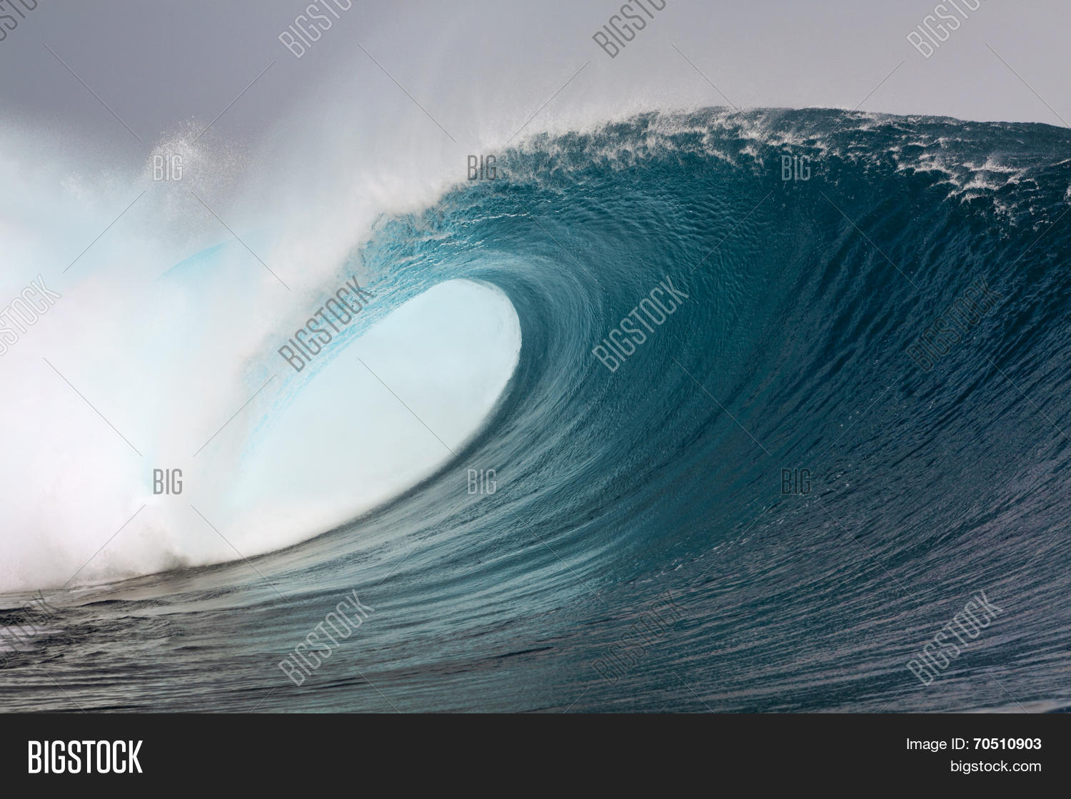 Big Blue Surfing Wave Image & Photo (Free Trial) | Bigstock