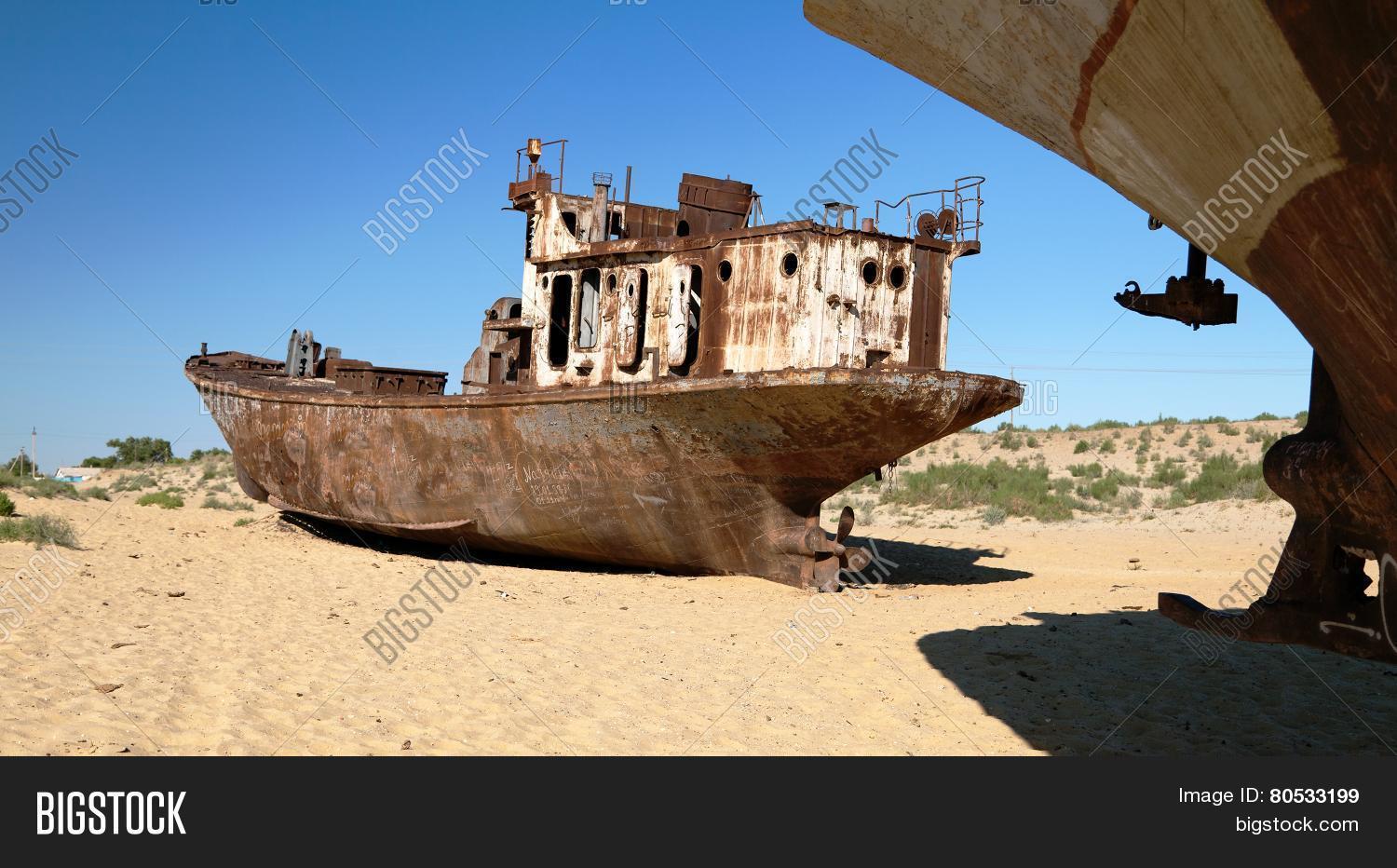 Boats Desert - Aral Image & Photo (Free Trial) | Bigstock