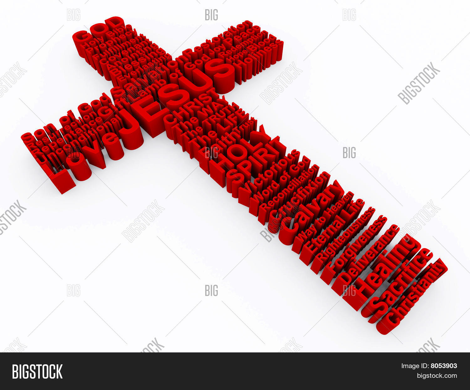 Red Cross Made 3D Image & Photo (Free Trial) | Bigstock