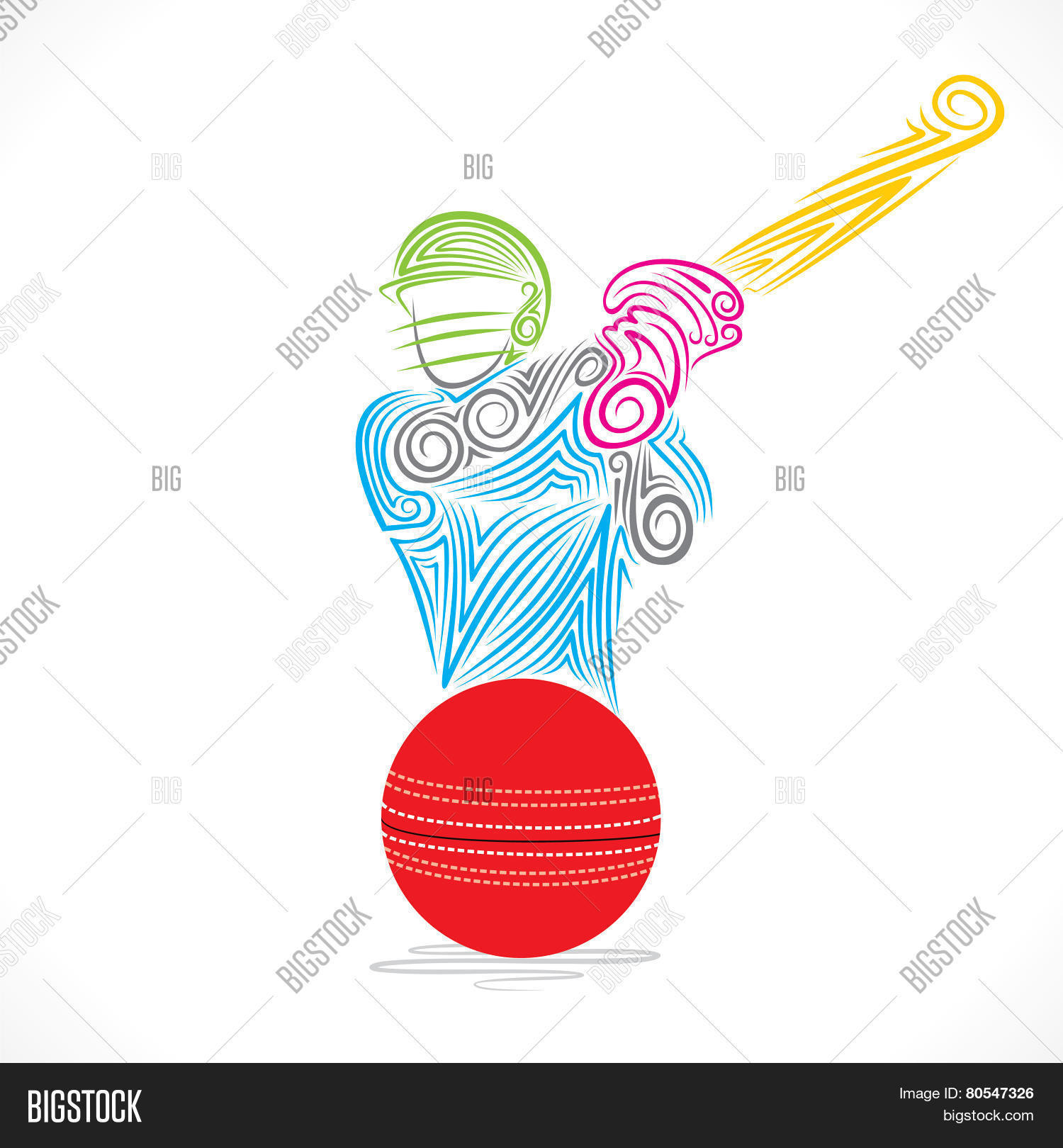 Cricket Player Banner Vector & Photo (Free Trial) | Bigstock
