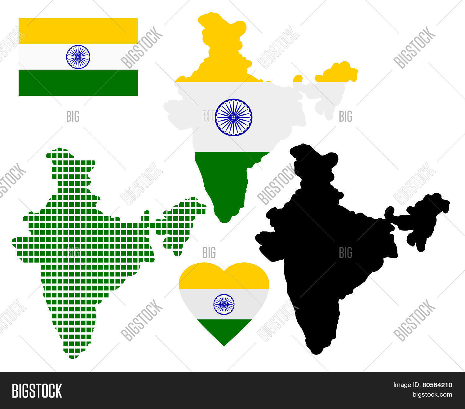 Map India Vector & Photo (Free Trial) | Bigstock
