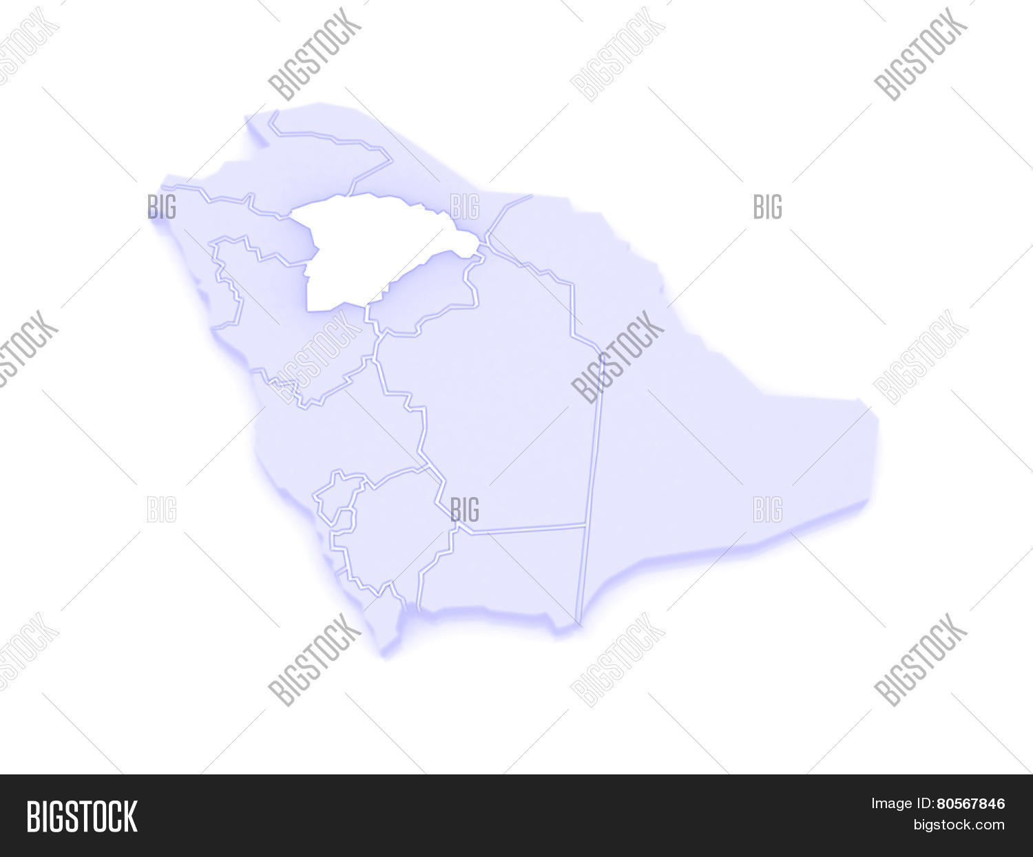 Map Hail. Saudi Arabia Image & Photo (Free Trial) | Bigstock