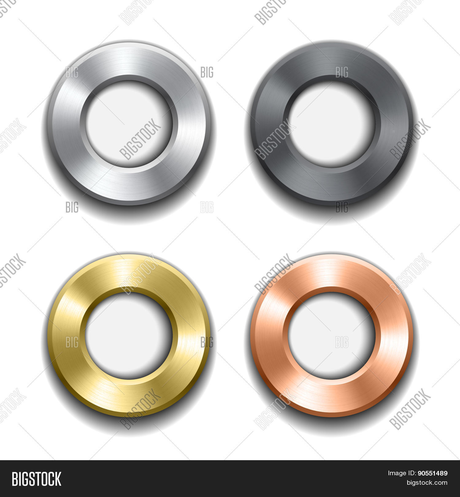 Donut Buttons Vector & Photo (Free Trial) | Bigstock