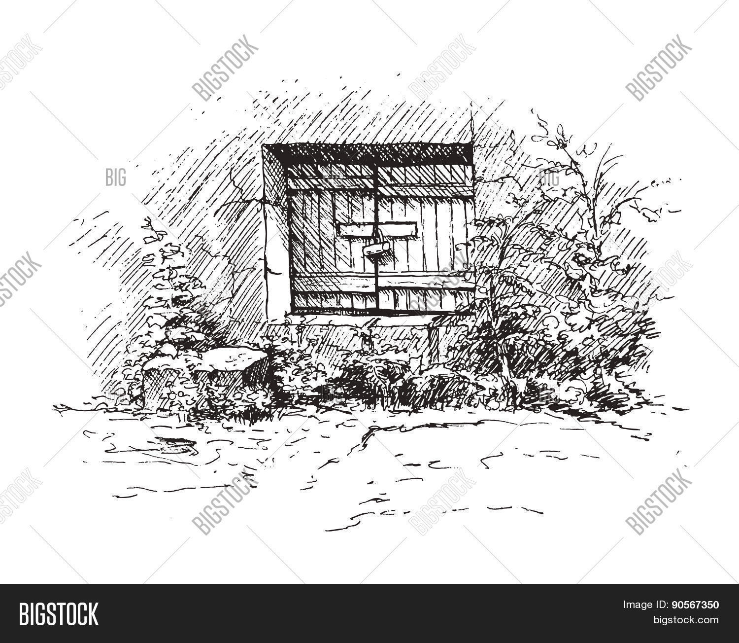 Drawing Old Cellar Vector & Photo (Free Trial) | Bigstock