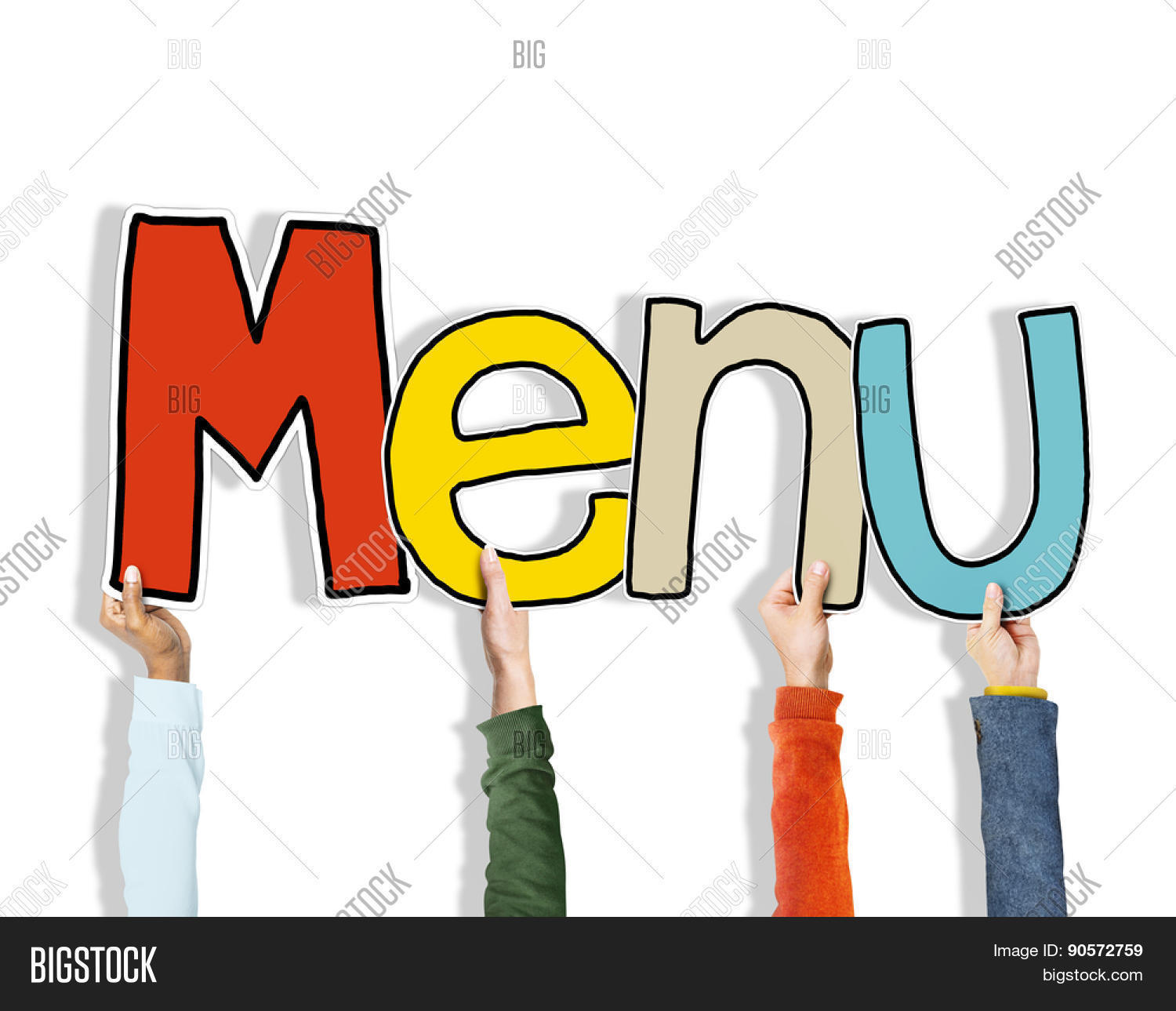 Hands Holding Menu Image & Photo (Free Trial) | Bigstock