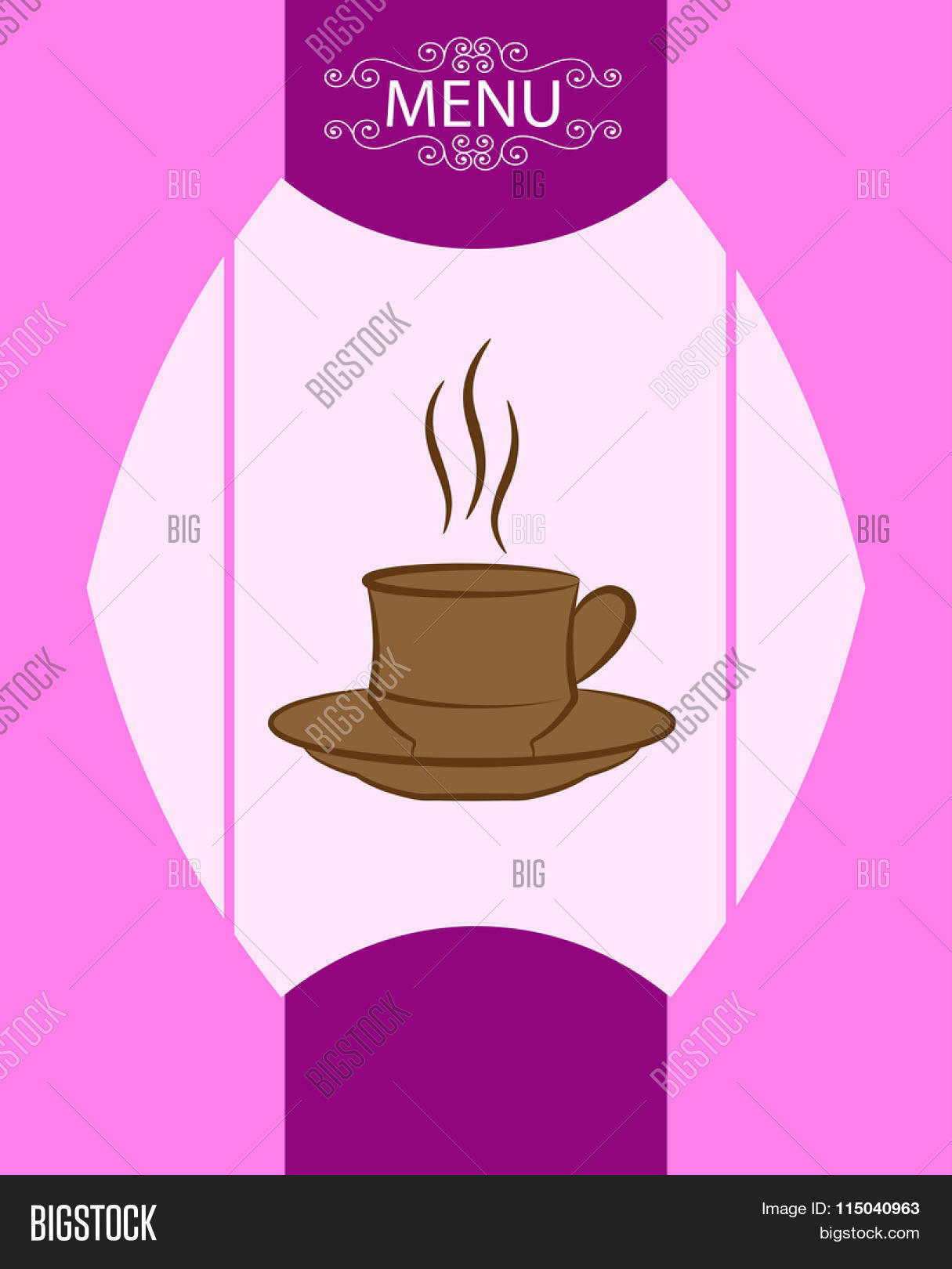 Coffee Tea Menu Card Vector & Photo (Free Trial) | Bigstock