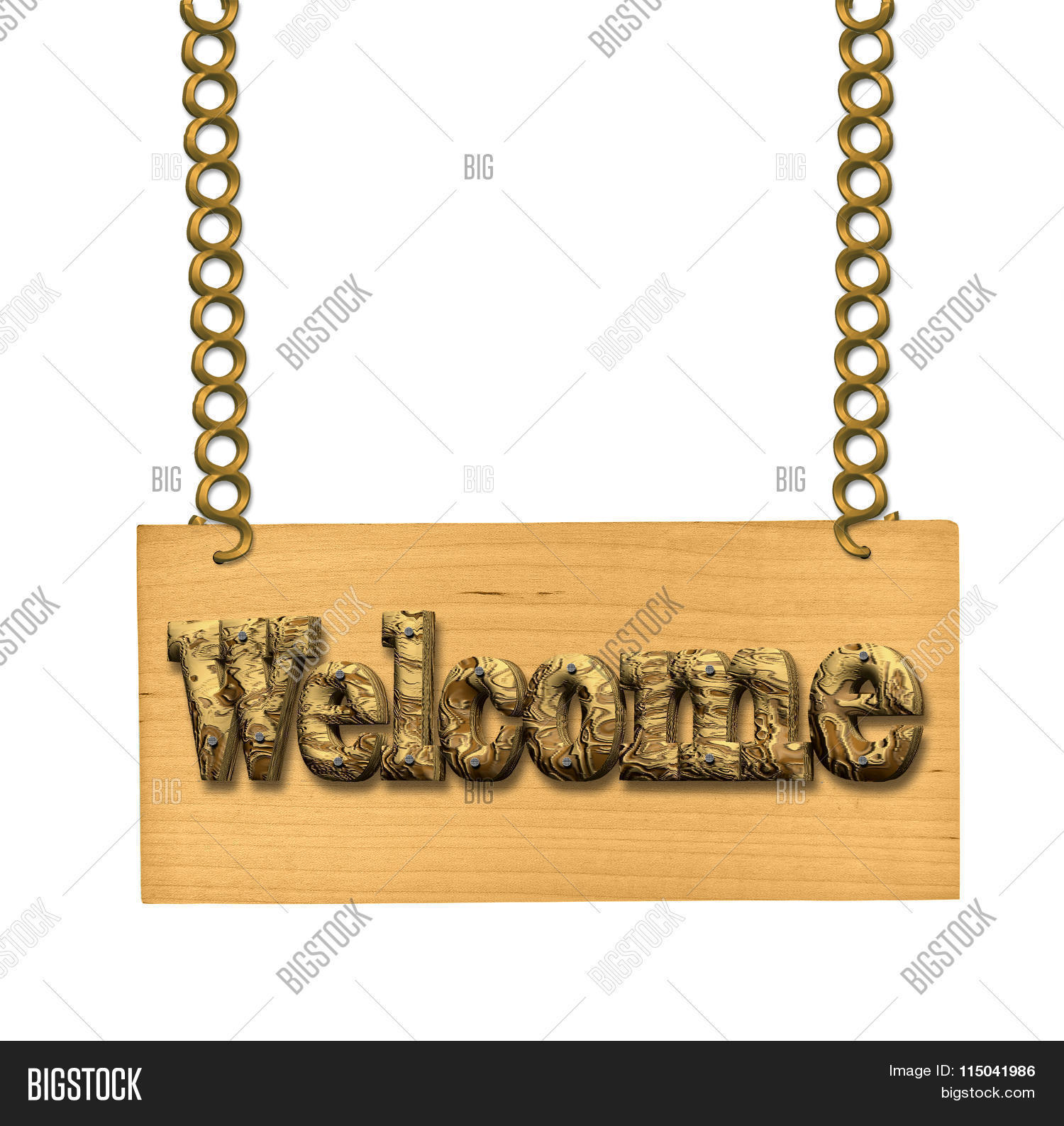 Wooden Sign On Chains Image & Photo (Free Trial) | Bigstock