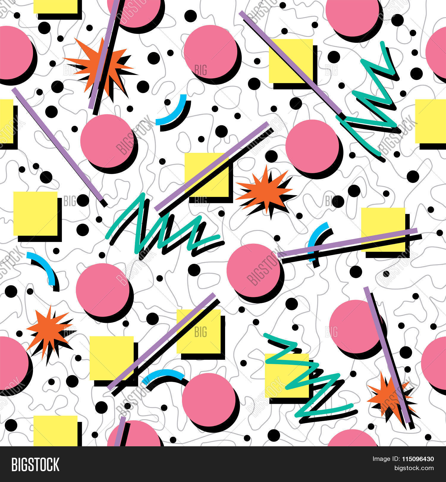 Vector Seamless 80S Vector & Photo (Free Trial) | Bigstock