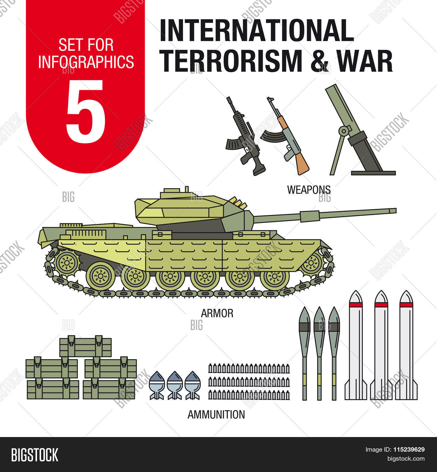 Set Infographics Vector & Photo (Free Trial) | Bigstock