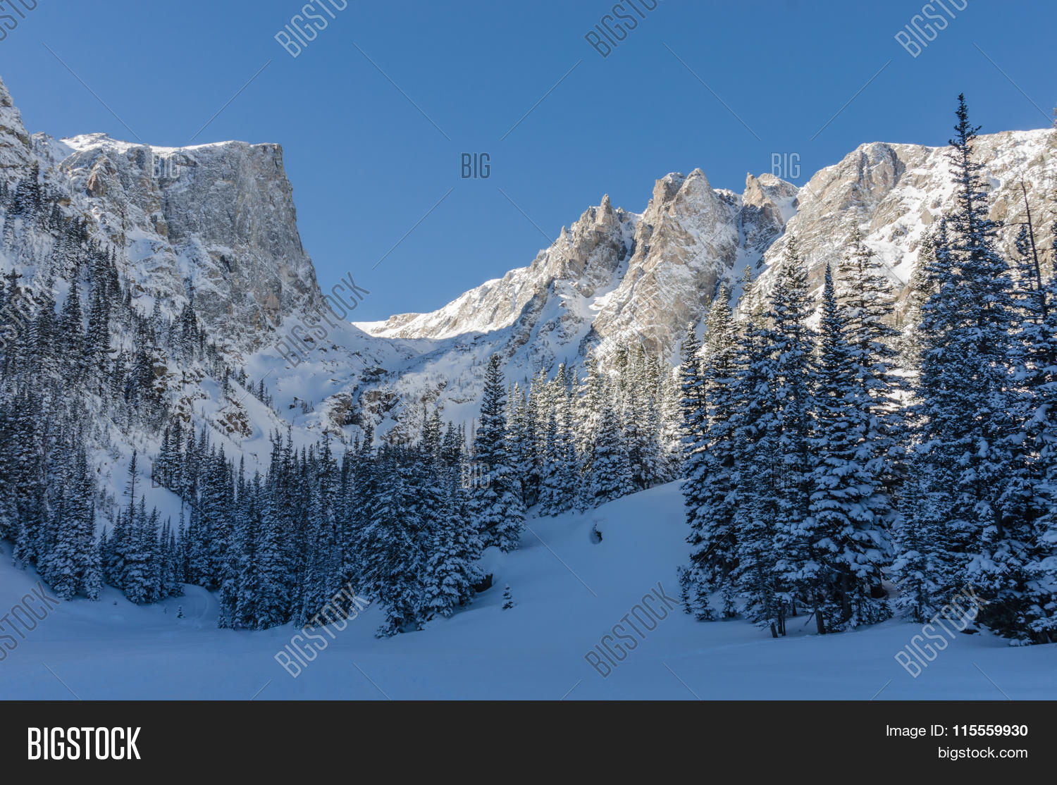 Snowy Mountans Loom Image & Photo (Free Trial) | Bigstock