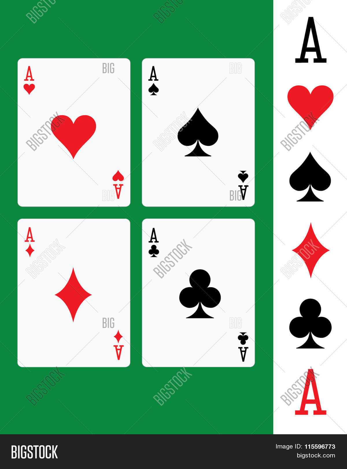 Vector Suited Aces Vector & Photo (Free Trial) | Bigstock