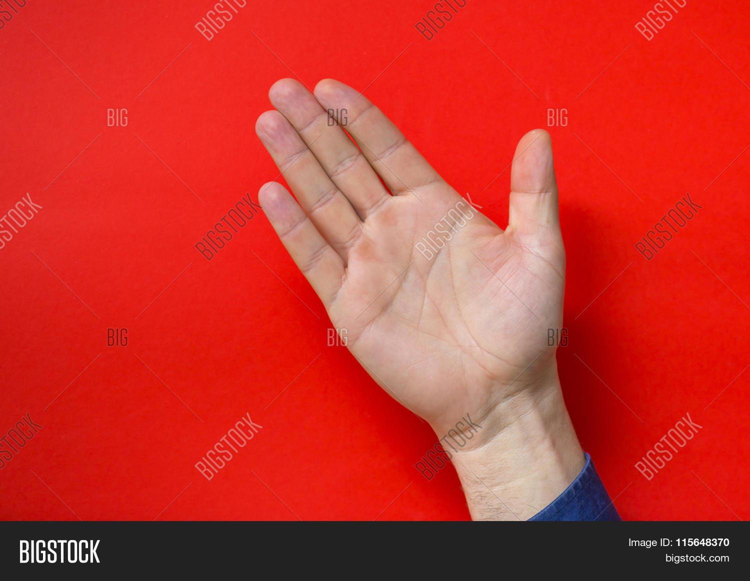 Human Hand Sign. Red Image & Photo (Free Trial) | Bigstock