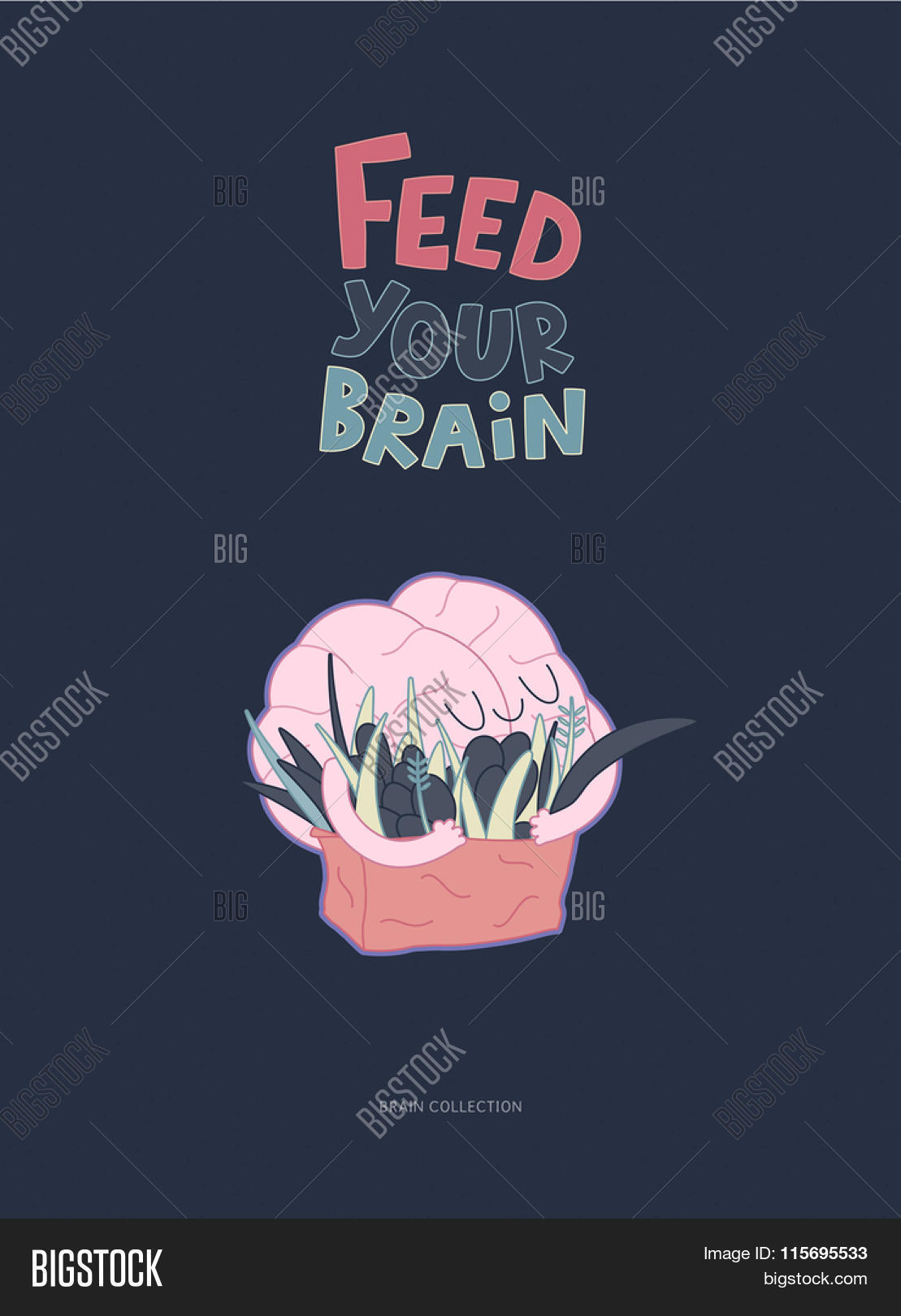 Feed Your Brain Vector & Photo (Free Trial) | Bigstock