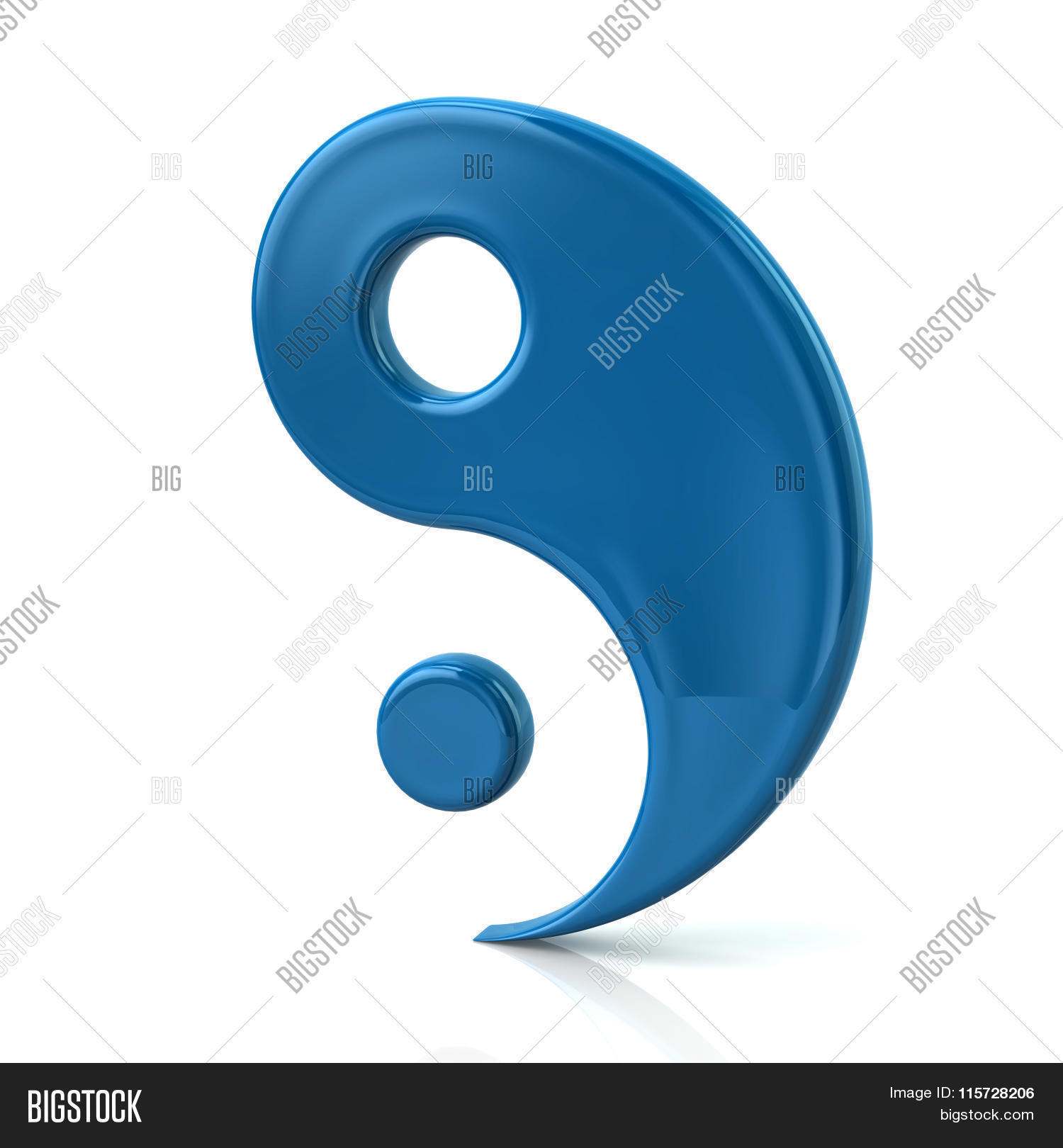 Blue Ying Yang Symbol Image & Photo (Free Trial) | Bigstock