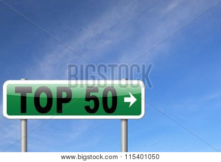 Top 50 Charts List Pop Image & Photo (Free Trial) | Bigstock