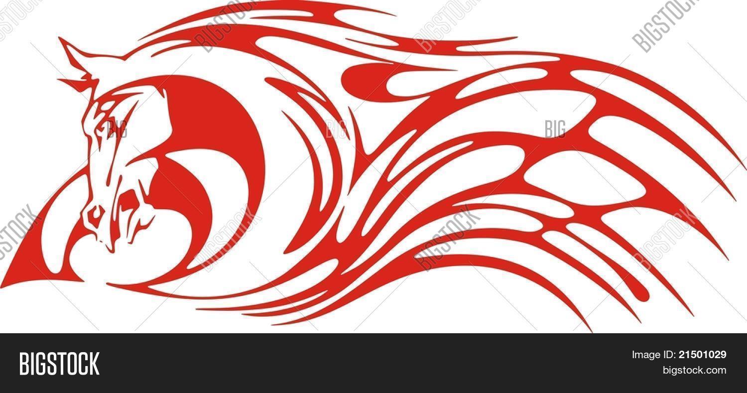 Vinyl-ready Red Horse Vector & Photo (Free Trial) | Bigstock