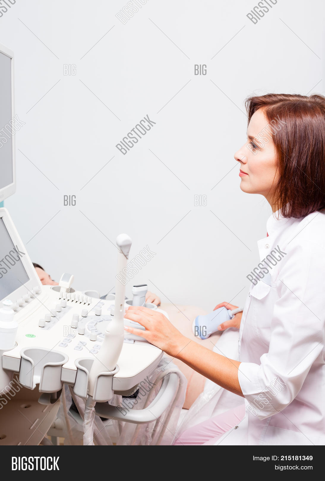 Sonographer Scanning Image & Photo (Free Trial) | Bigstock