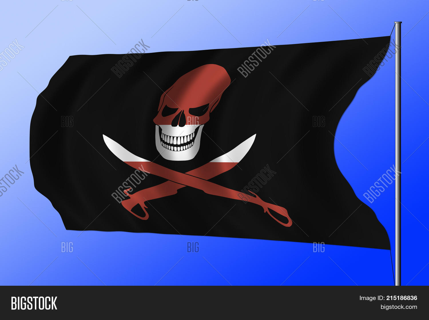 Waving Pirate Flag Image & Photo (Free Trial) | Bigstock