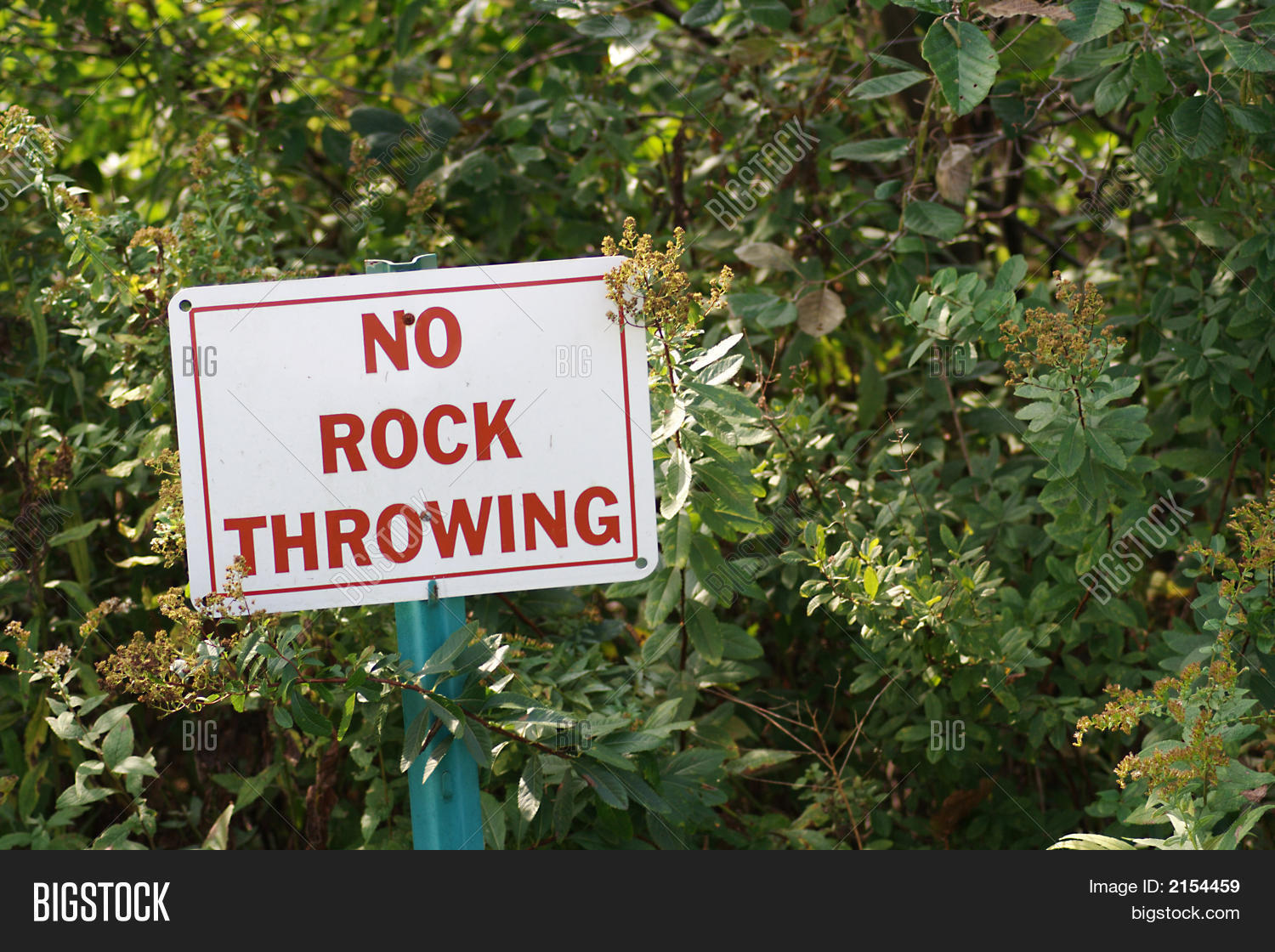 No Rock Throwing Sign Image & Photo (Free Trial) | Bigstock
