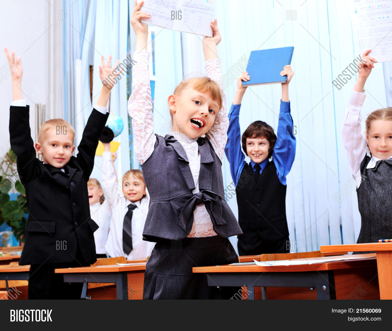 Happy Children Class Image & Photo (Free Trial) | Bigstock