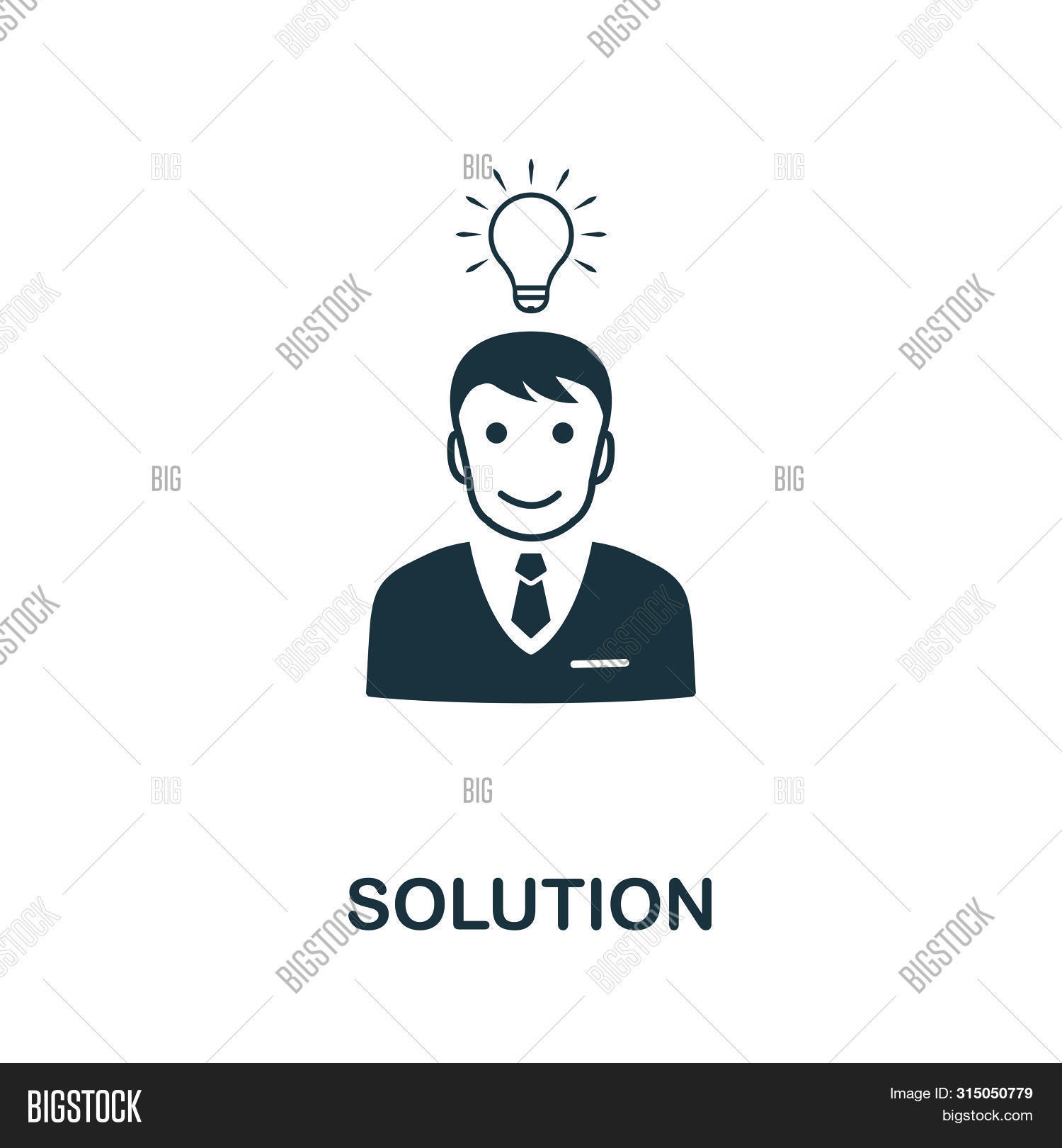 Solution Icon Symbol. Image & Photo (Free Trial) | Bigstock