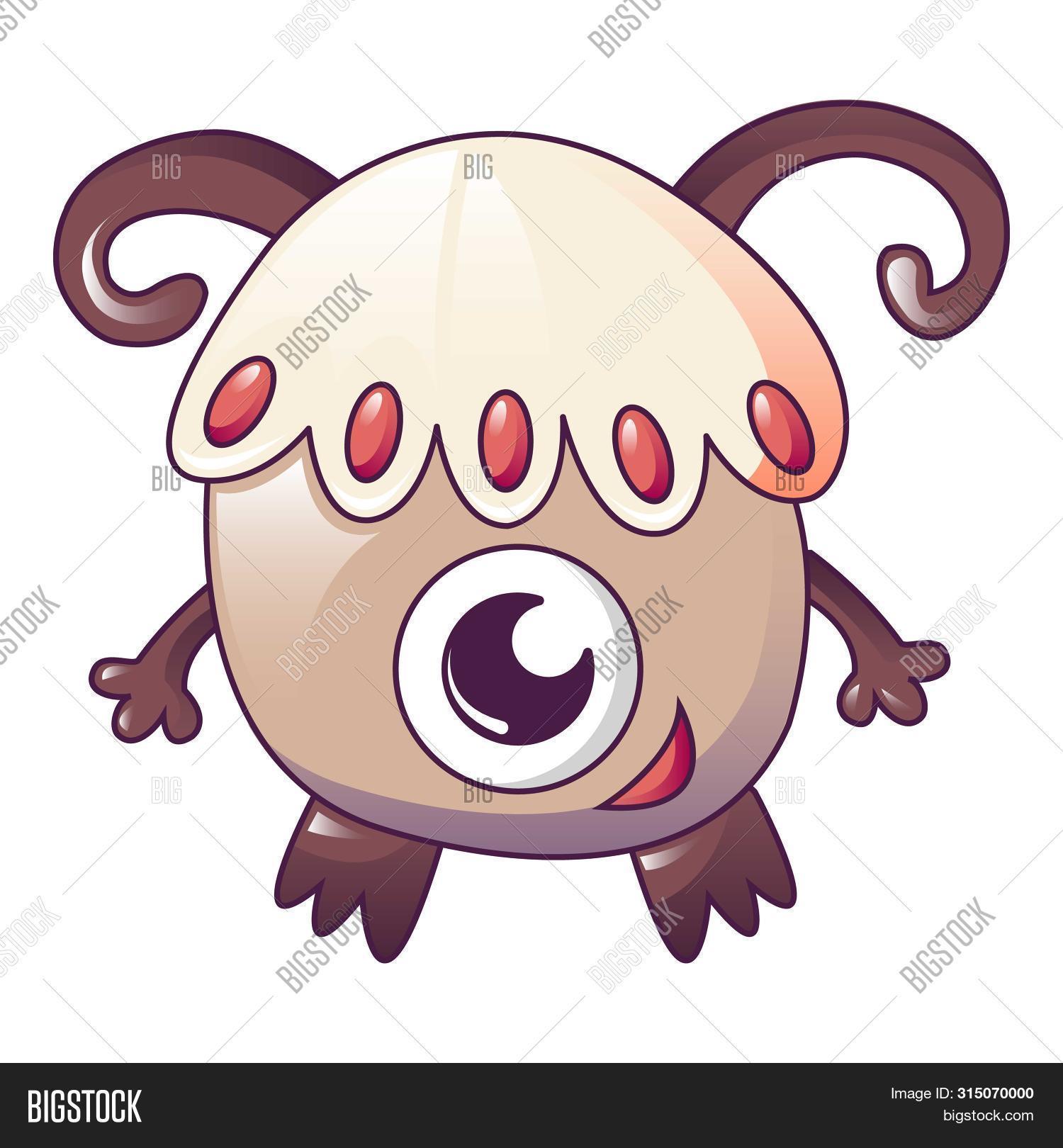 Cute One Eye Monster Image & Photo (Free Trial) | Bigstock
