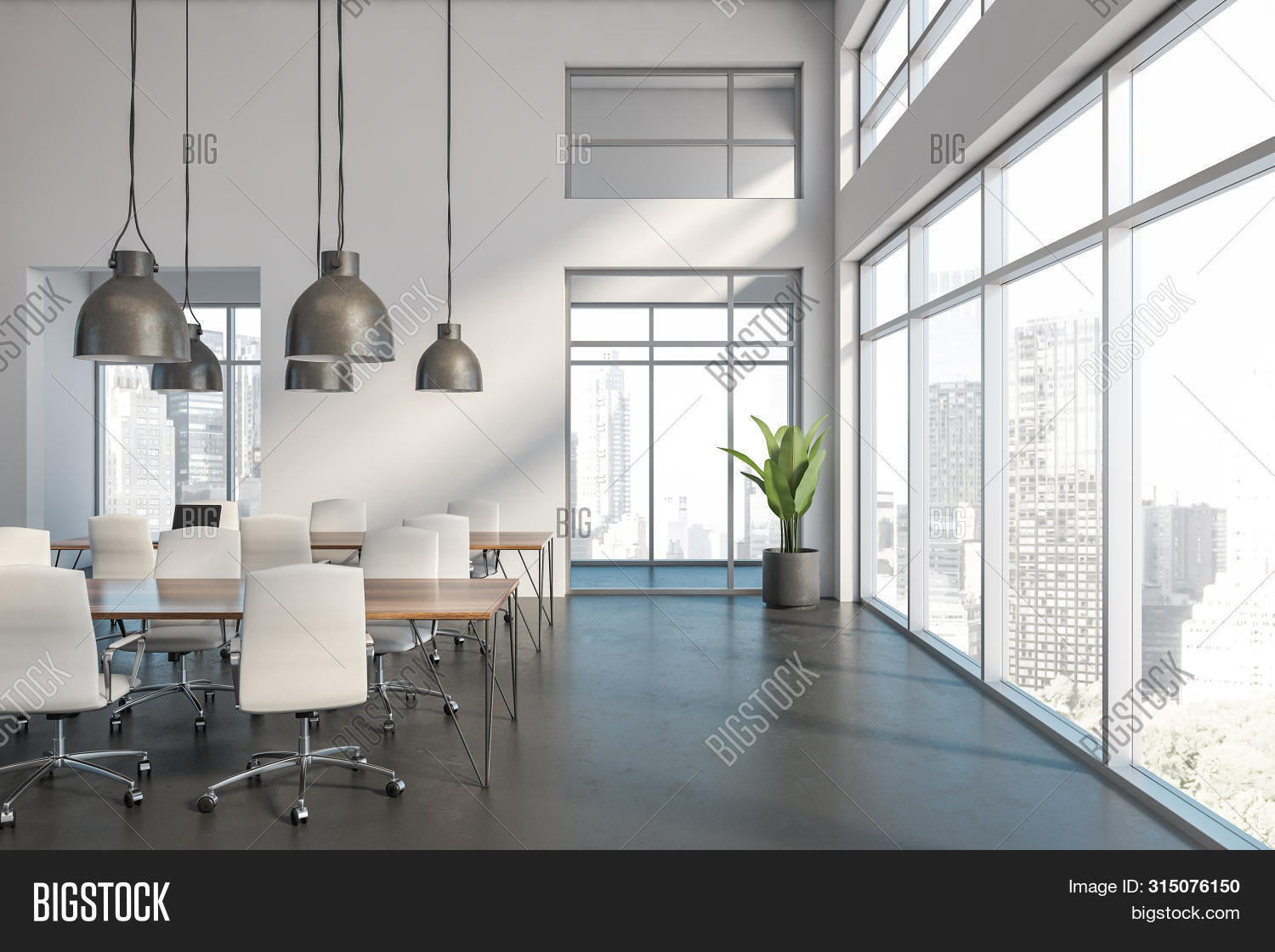 White Panoramic Office Image & Photo (Free Trial) | Bigstock