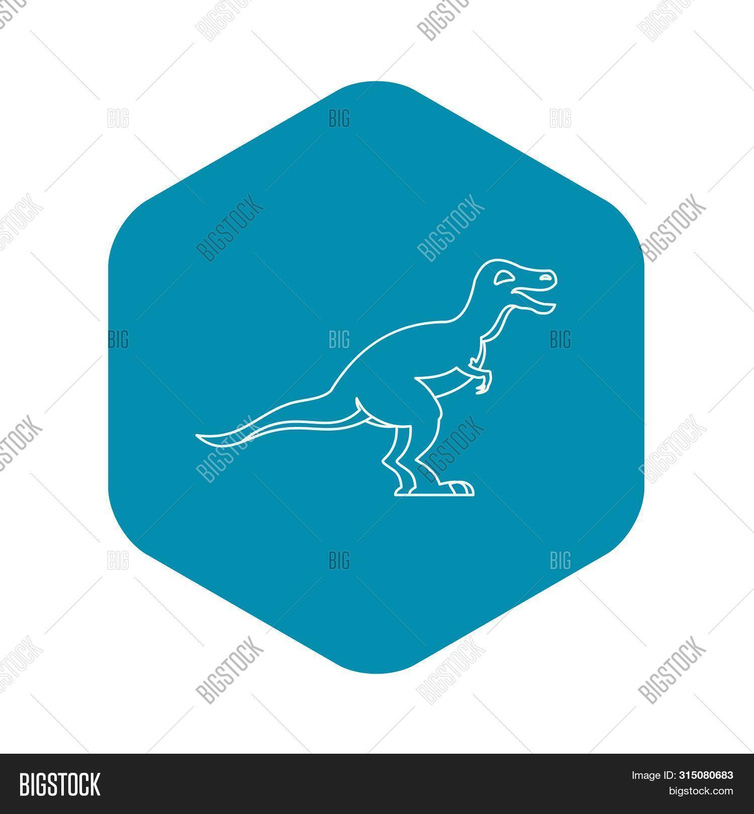 Theropod Icon. Outline Image & Photo (Free Trial) | Bigstock