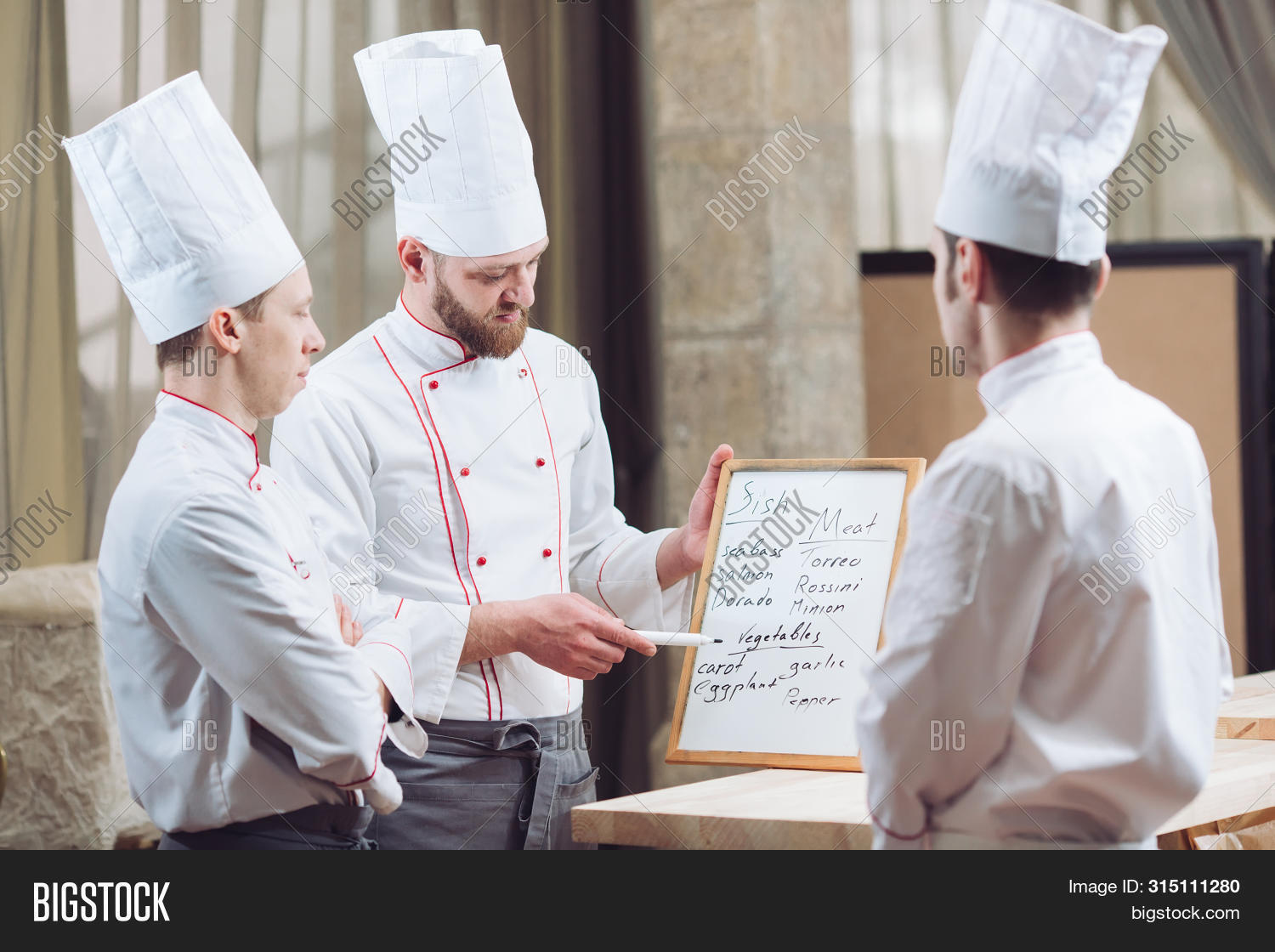 Head Chef His Staff Image & Photo (Free Trial) | Bigstock