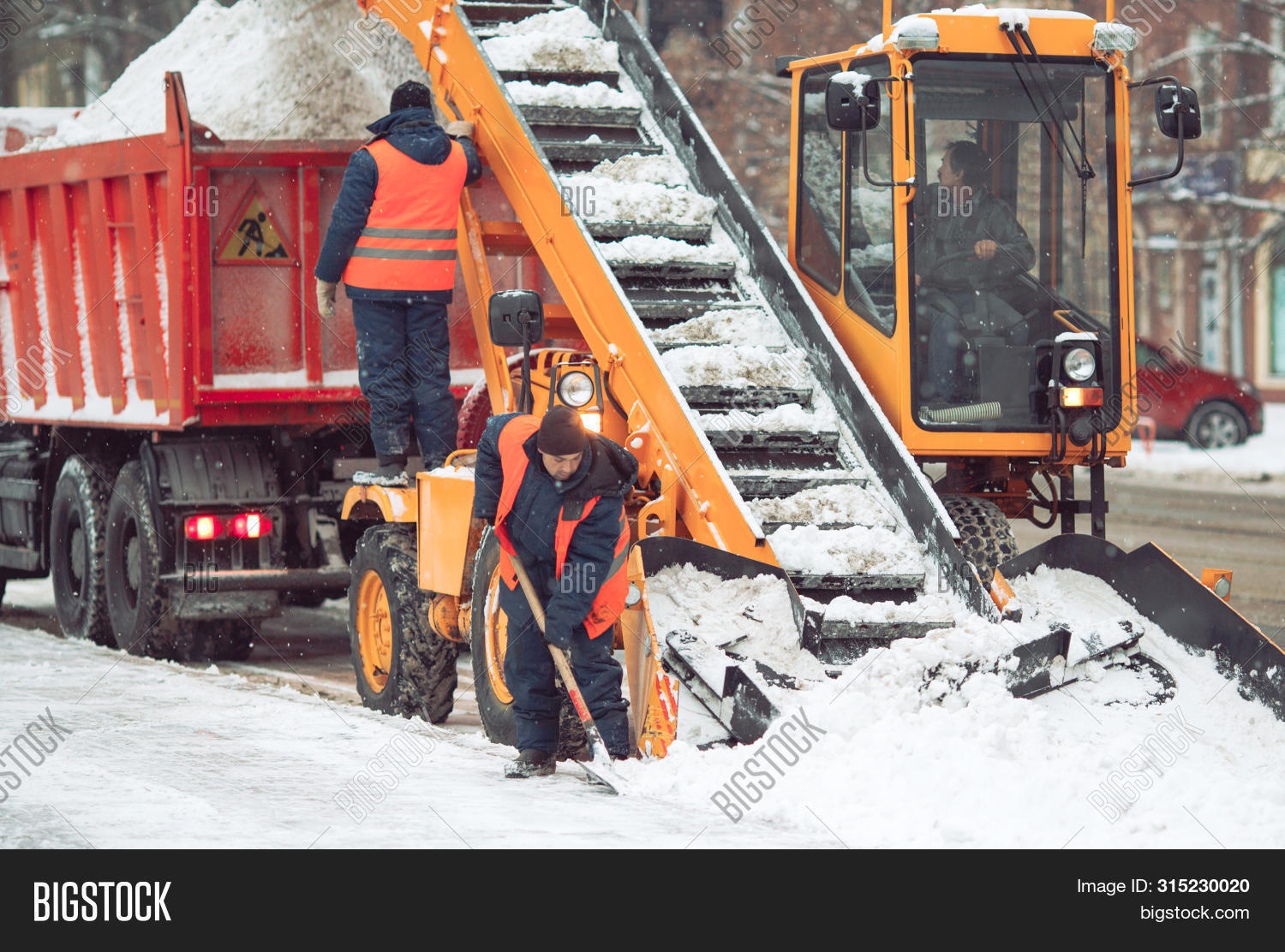 Snow Cleaning Tractor Image & Photo (Free Trial) | Bigstock