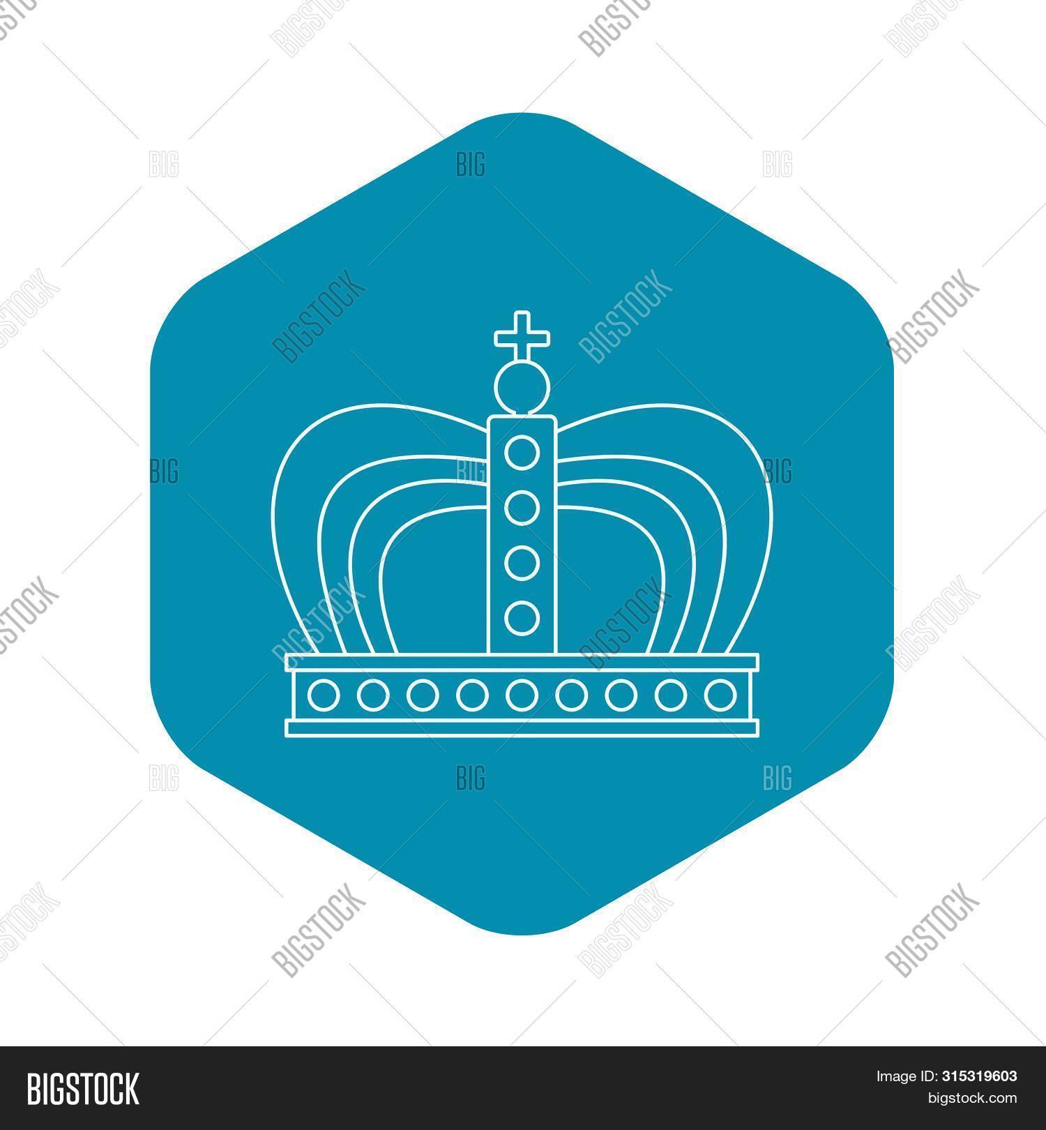 Monarchy Crown Icon. Image & Photo (Free Trial) | Bigstock